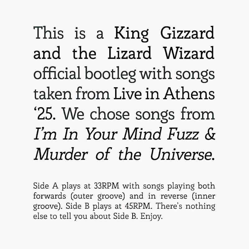 King Gizzard & The Lizard Wizard - Songs from i'm in your mind fuzz ...