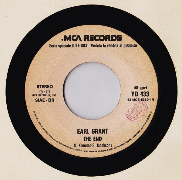 Earl Grant / MFSB - The End / Sexy (7" Single Tweedehands) | Discords.nl